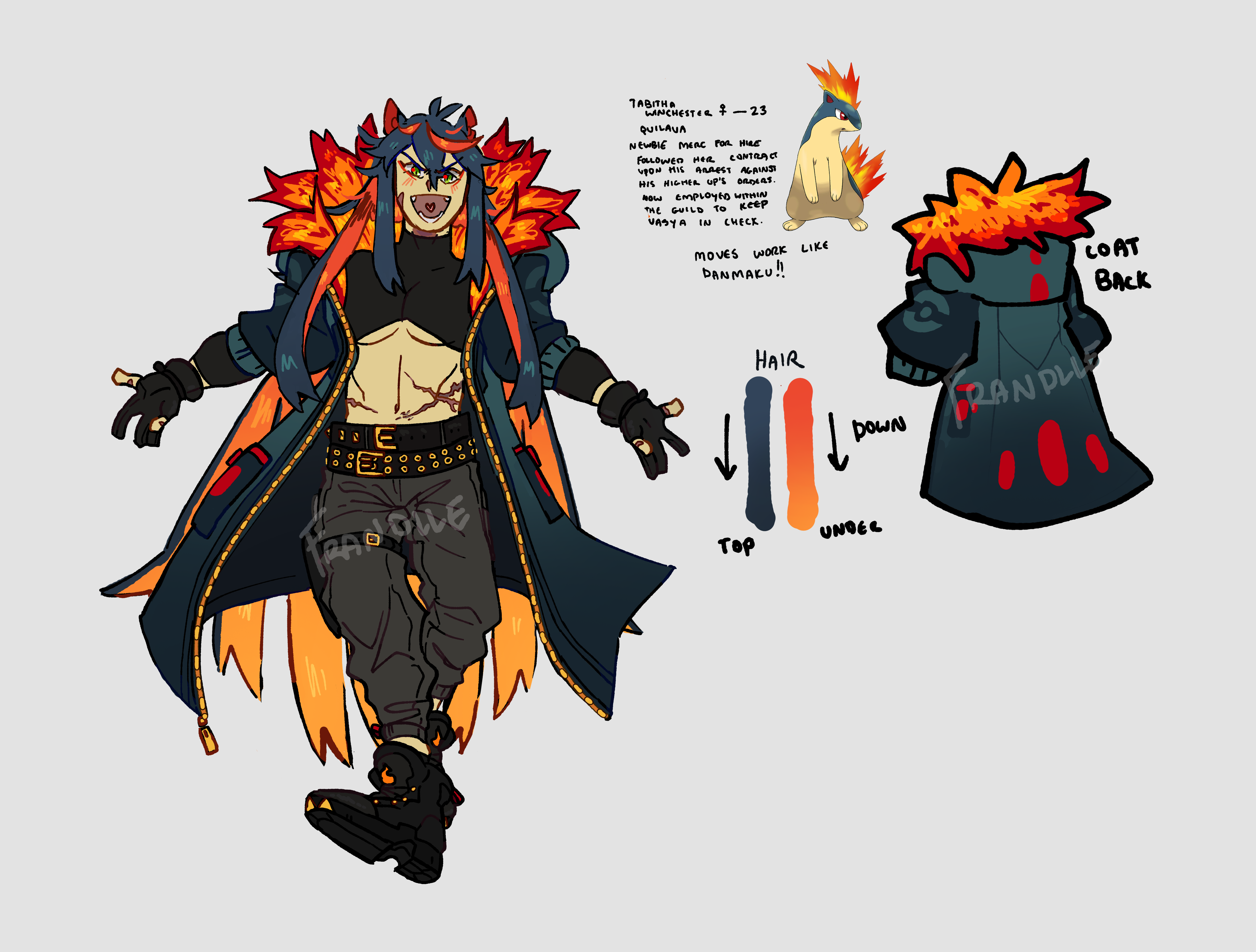 Quilava Gijinka