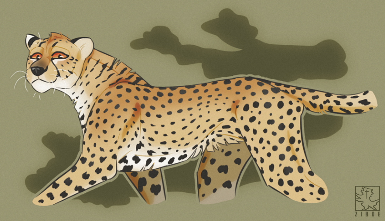 Chibi Cheetah Running