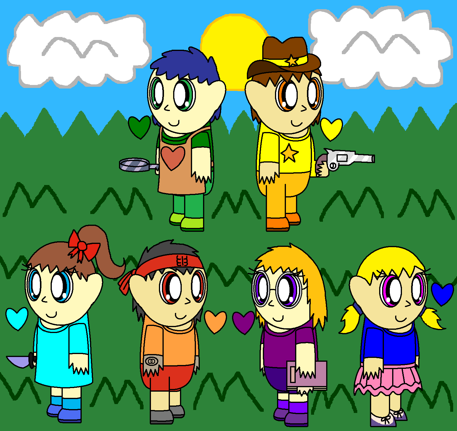 Undertale Six Souls By Undertale Stuff Six Human Souls Gif 640x478